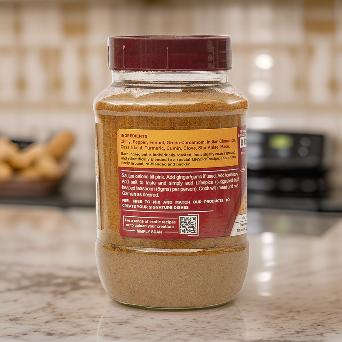 Lifespice Mutton Biryani Spice Mix -150g Jar | Easy-to-cook but not a ...